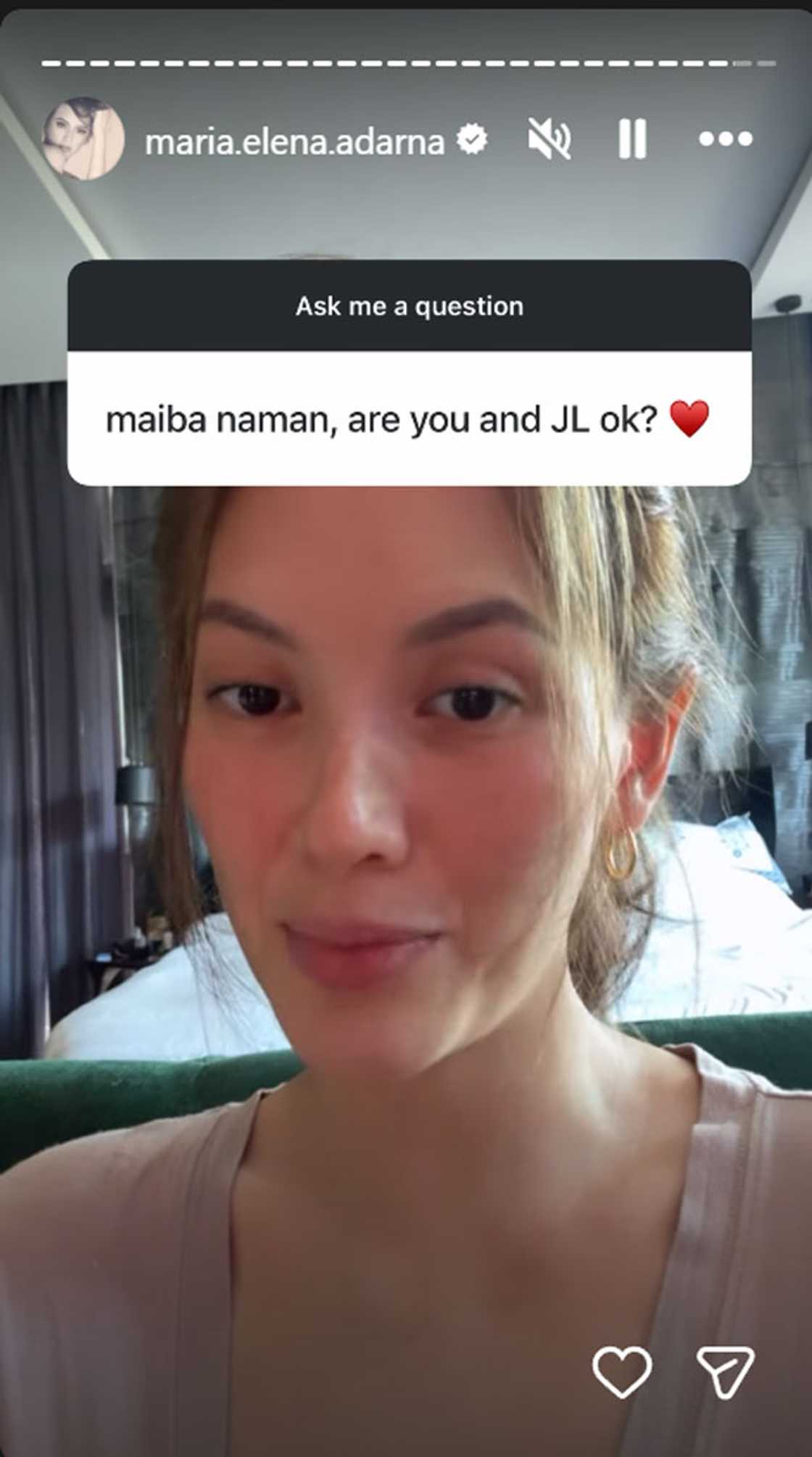 Ellen Adarna gets honest, candidly answers question, "Are you and JL ok?"