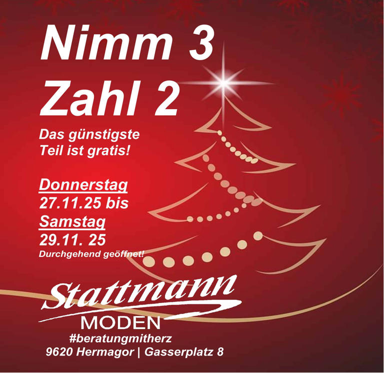 Weihnachtszauber: “Nimm 3, zahl 2” – drei Tage voller Vorfreude!