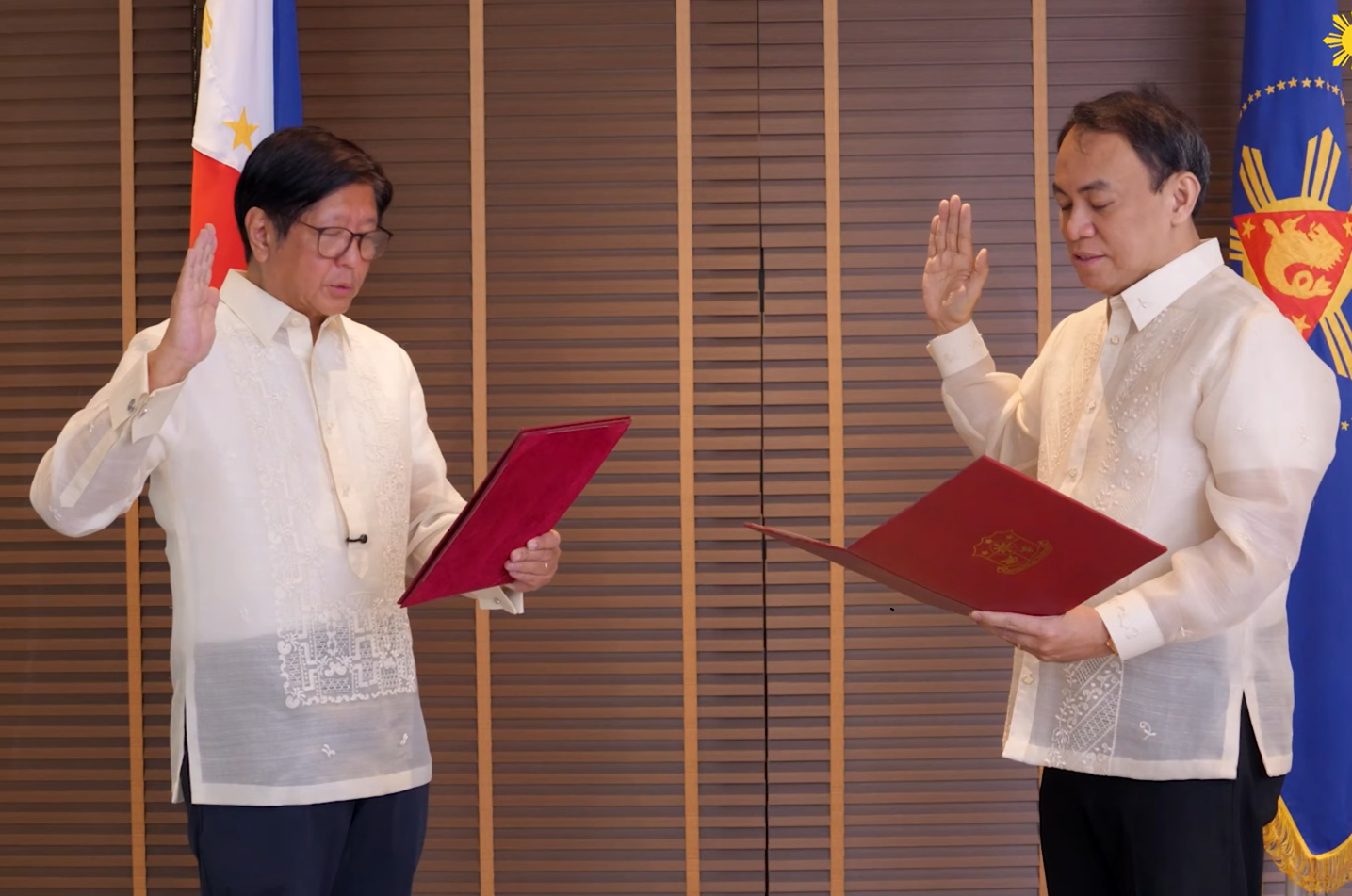 Marcos swears in Vida as DOJ acting secretary
