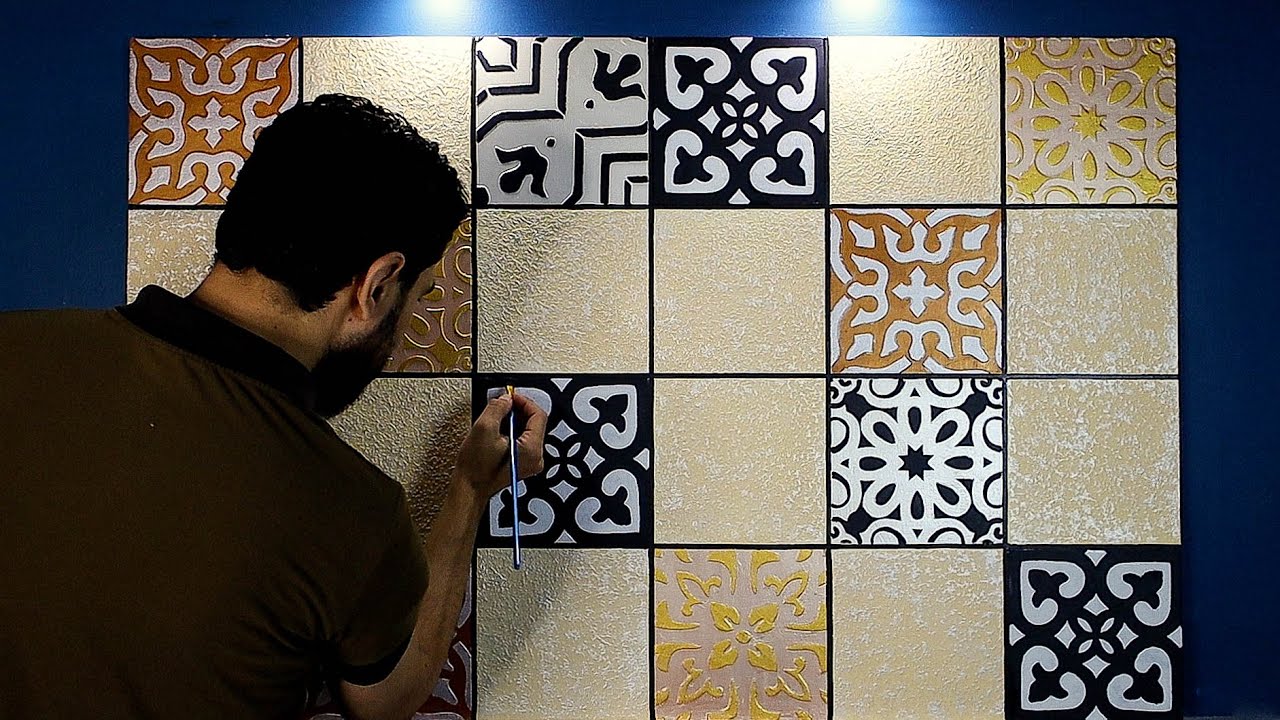 DIY mosaic wall art: Creating stunning textured tiles with metallic ...