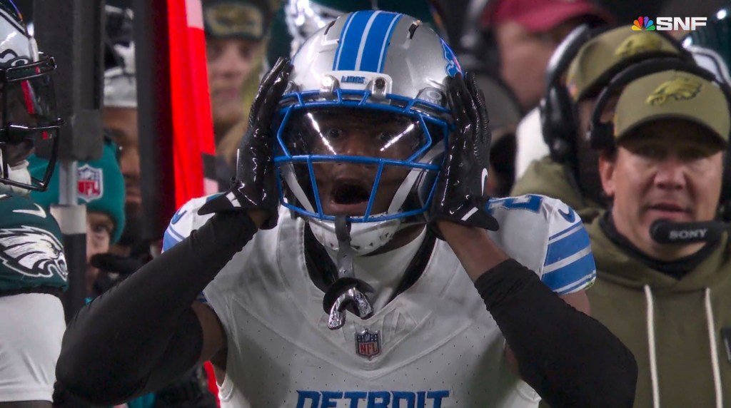 Eagles escape Lions after controversial pass interference call ...