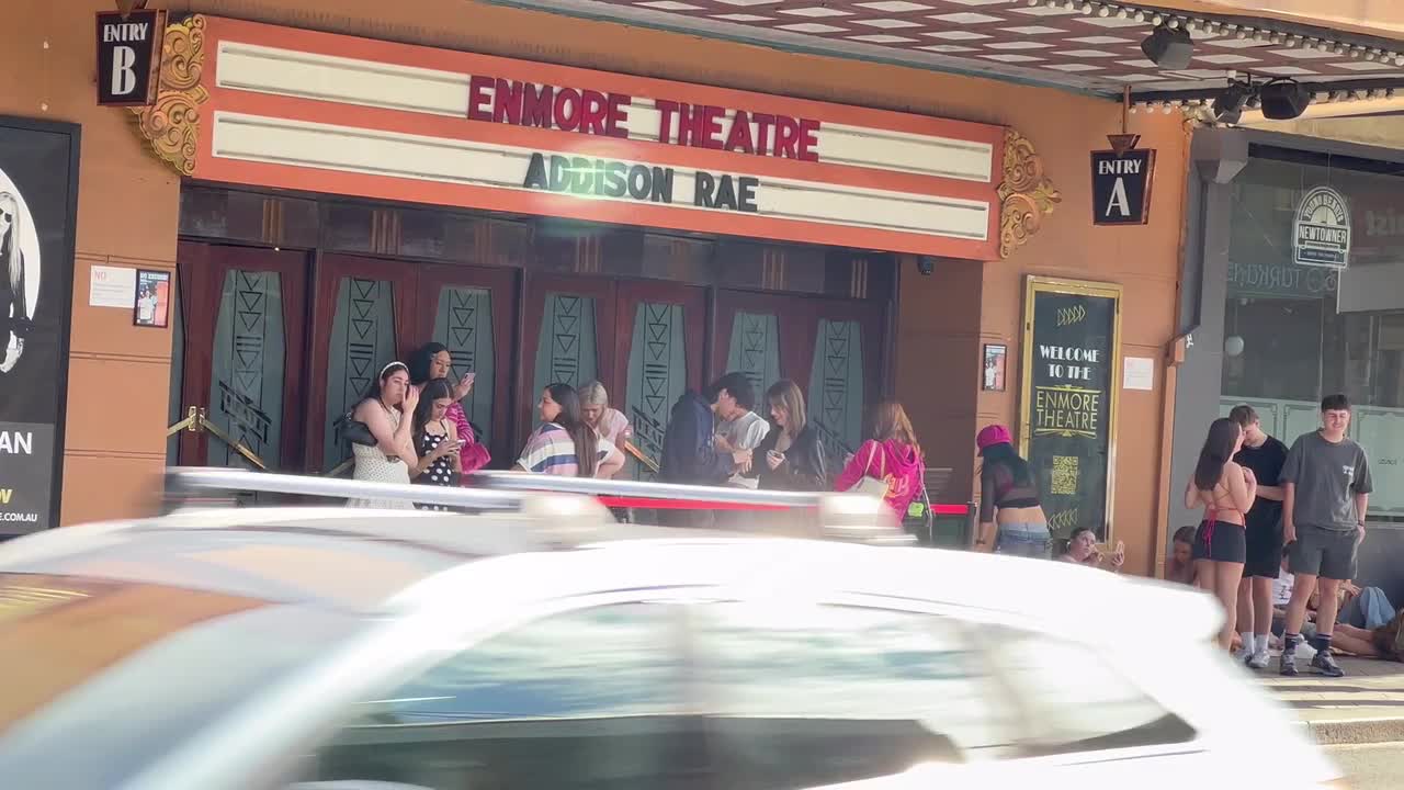 Fans line up for Addison Rae meet and greet in Sydney, Australia