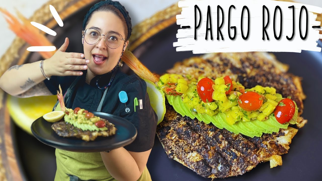 Pargo Rojo con Ceviche de Mango: El Plato Tropical que Sorprende