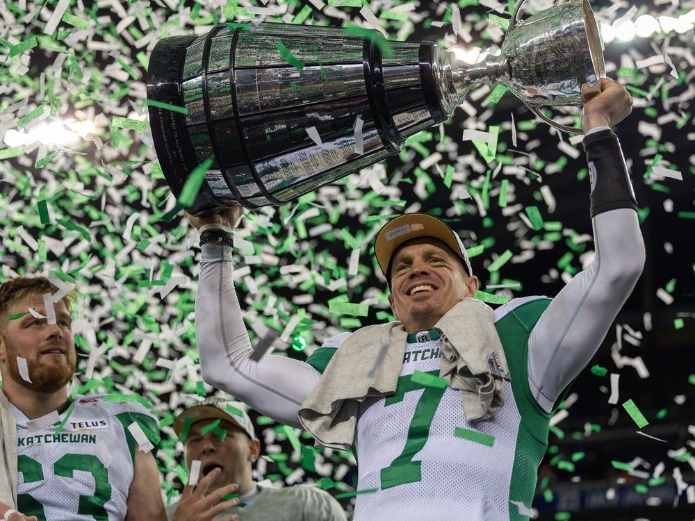Champions: Roughriders win Grey Cup with 25-17 victory over Alouettes