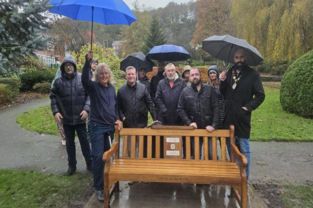 Tottenham Hotspur legend unveils suicide prevention benches in Flintshire