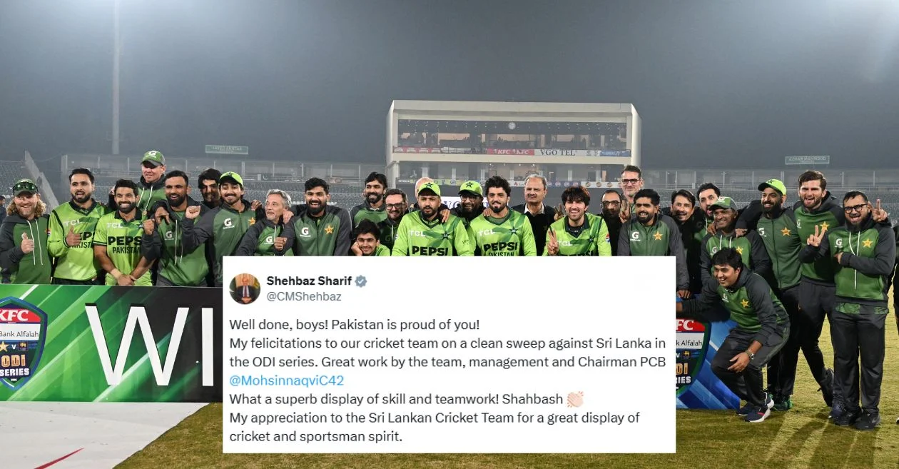 PM Shehbaz Sharif and fans erupt as Pakistan completes 3-0 clean sweep ...
