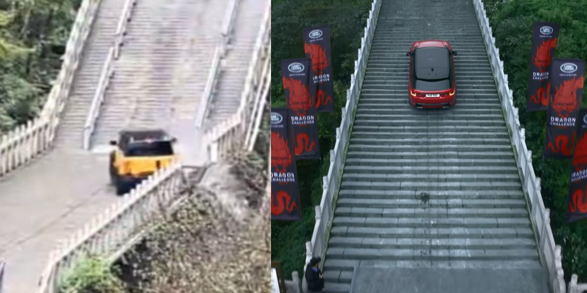 Chinese car Chery's attempted recreation of viral Range Rover stunt fails