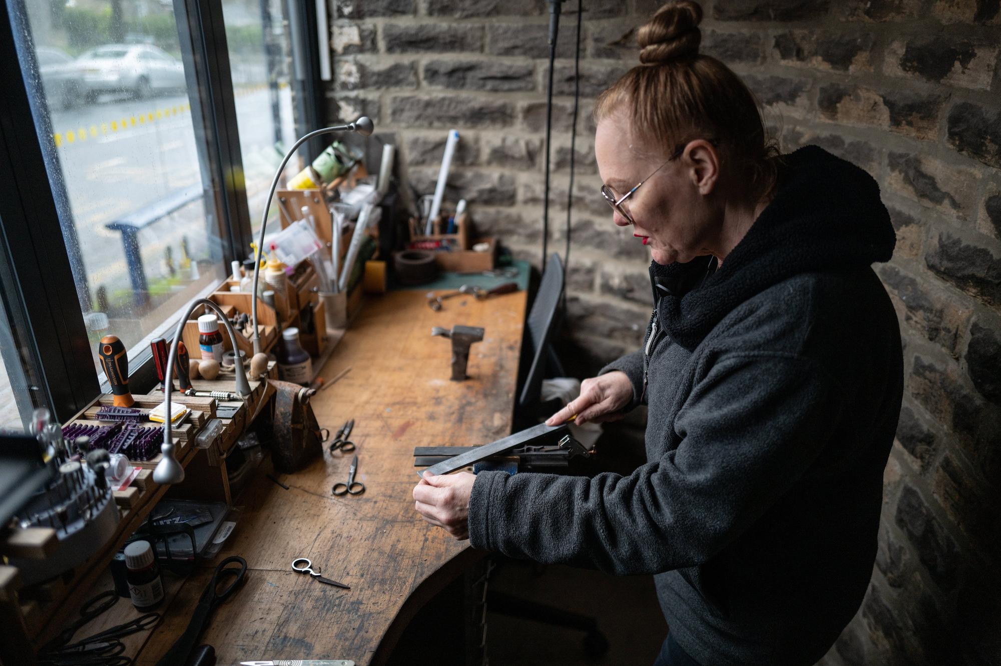 'I make artisan scissors in an old toilet - I wouldn't give this job up ...
