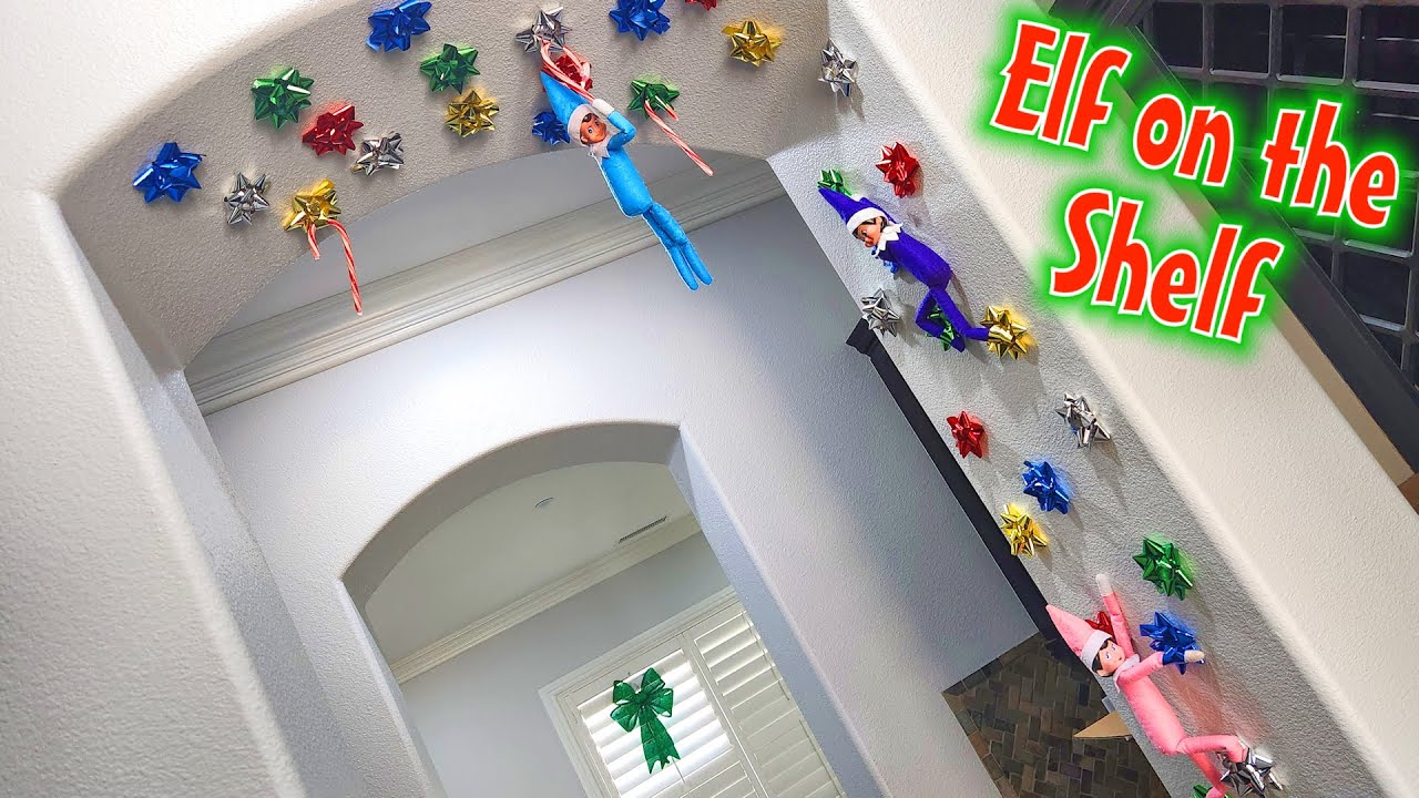 Buddy leads the elf rock climbing adventure - Day 5!