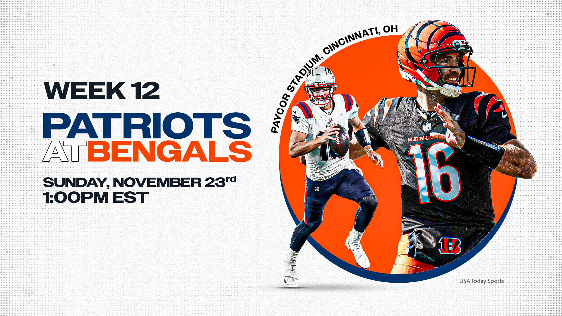 Patriots vs. Bengals live updates, score: Highlights, analysis Week 12