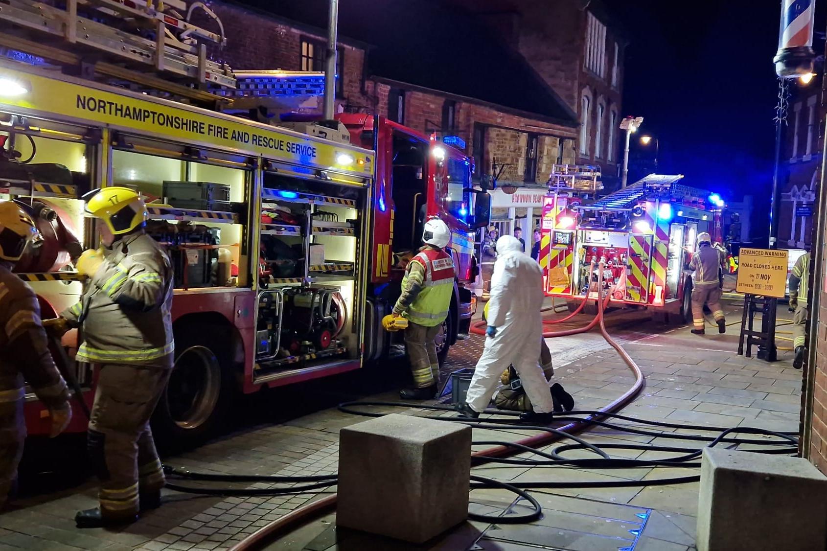 Fire investigation after blaze in Kettering town centre restaurant