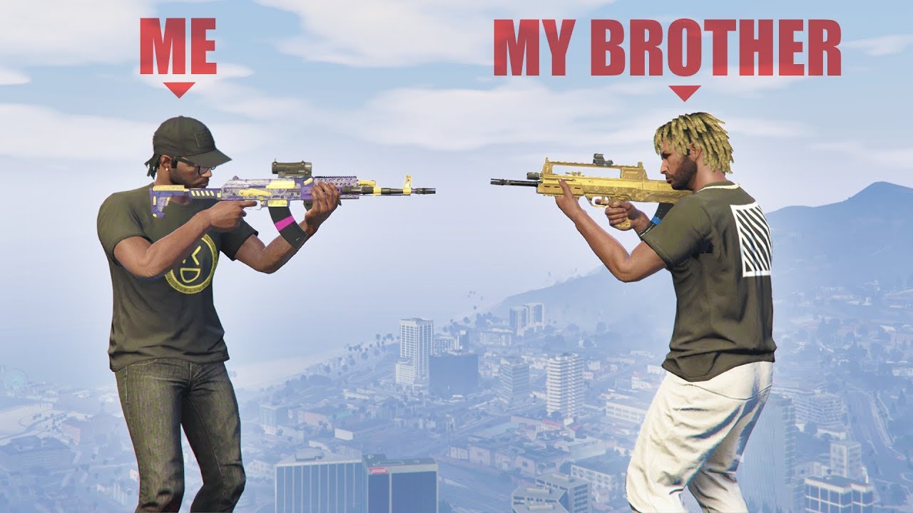 My little brother challenged me to a 1v1 | GTA 5 thug life #225