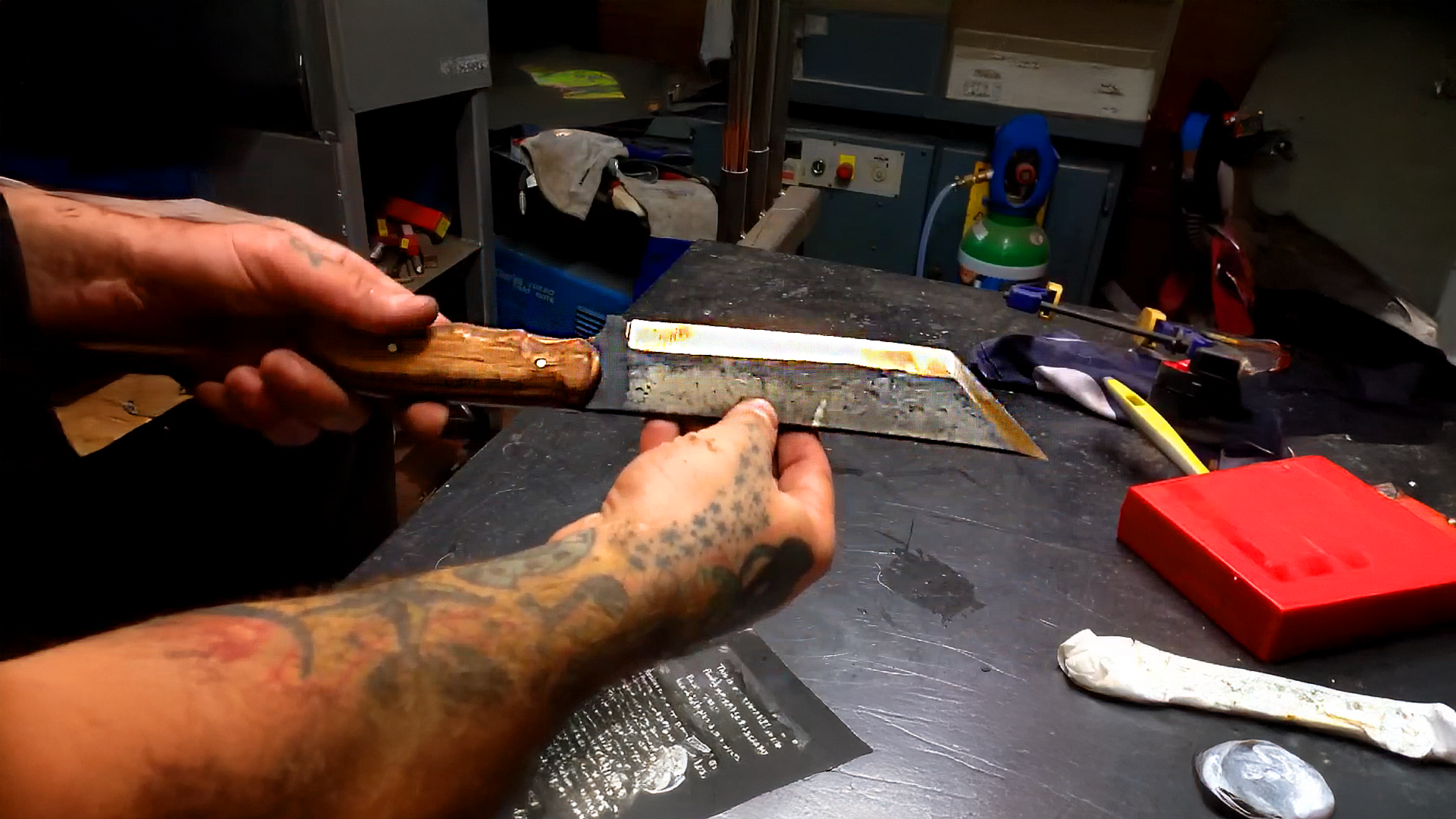 Watch me create a stunning tanto knife!