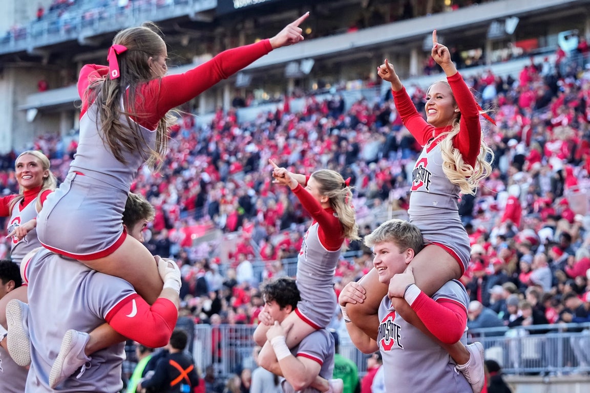 Fantastic photos of Ohio State Buckeyes cheerleaders