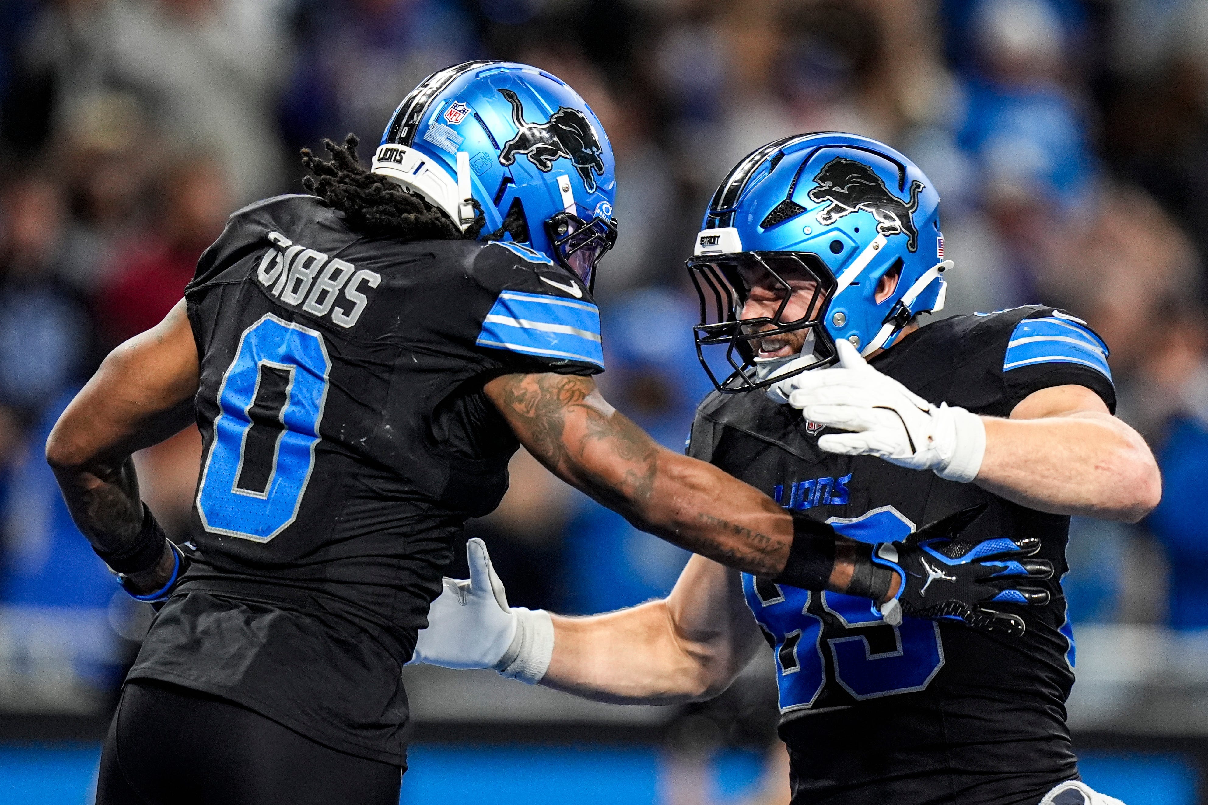 Jahmyr Gibbs up for Week 12 FedEx Air and Ground Players of the Week