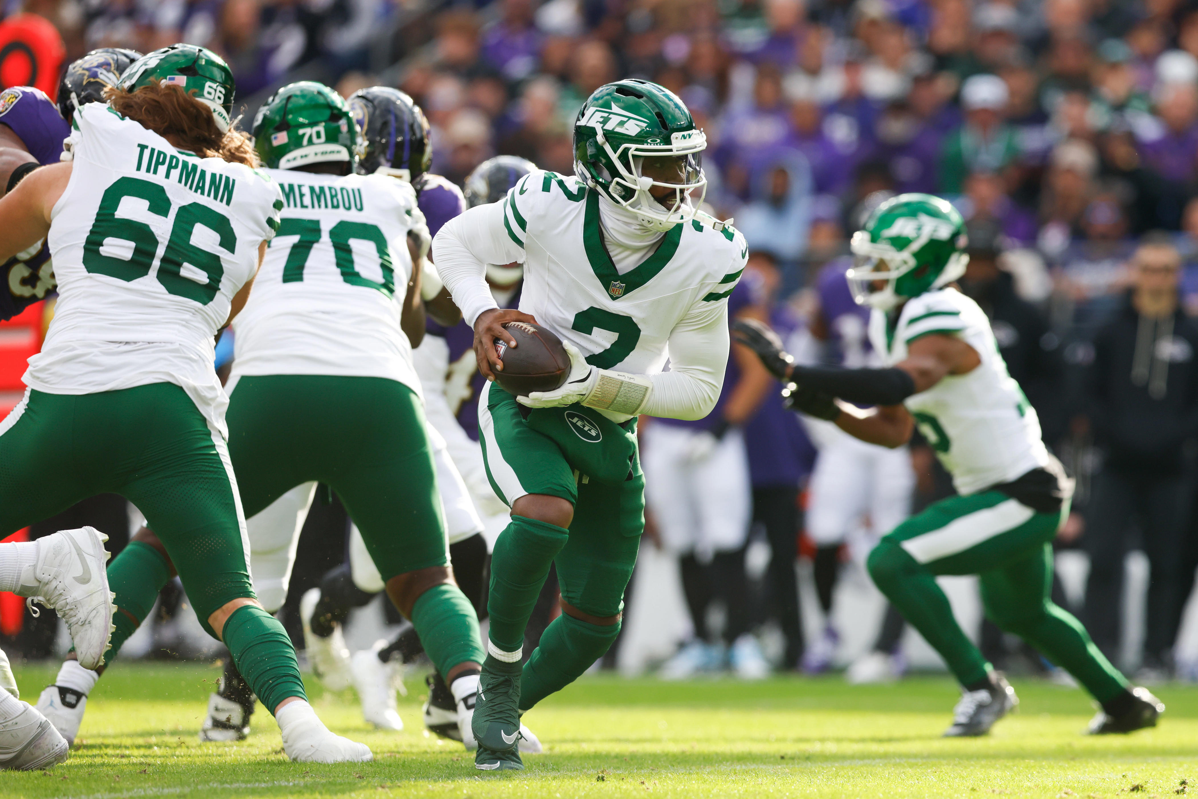 WATCH: Tyrod Taylor puts Jets in front of Ravens with touchdown pass