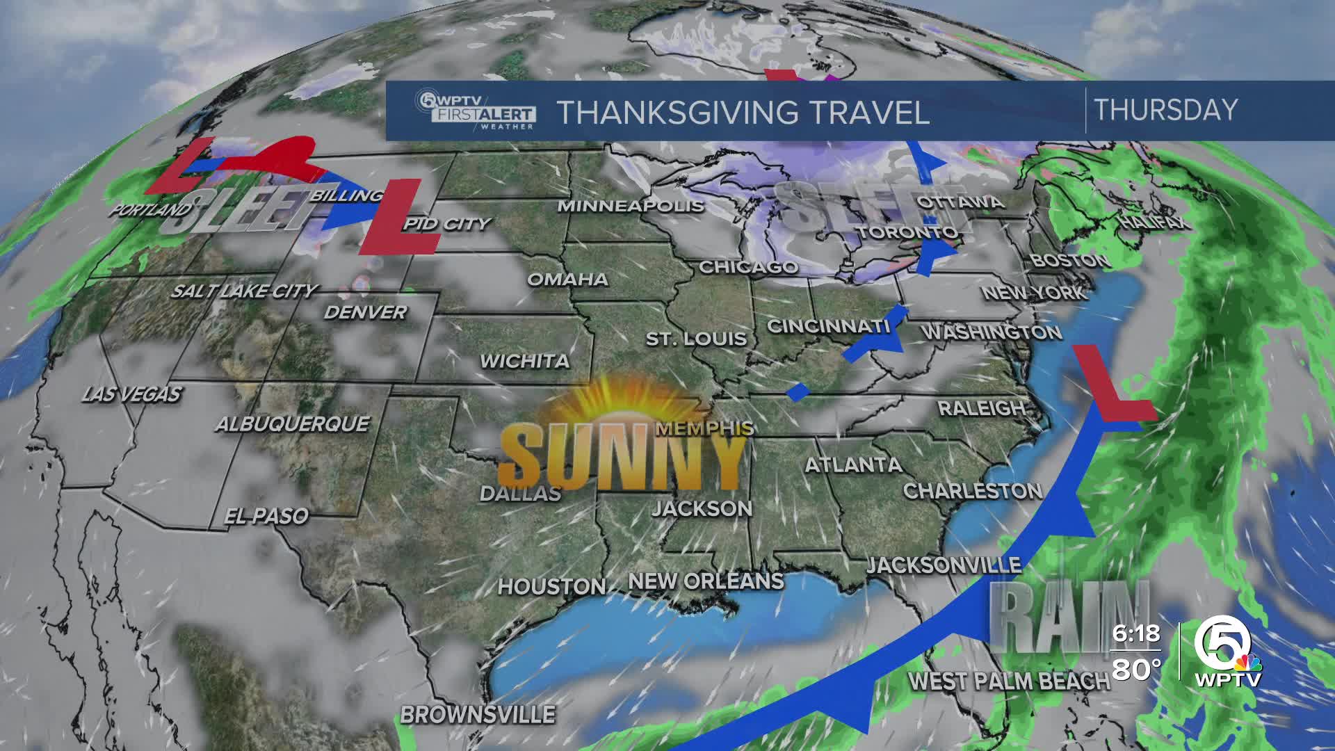 WPTV First Alert Weather Forecast for Evening of Sunday, Nov. 23 2025