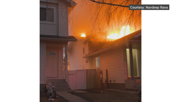 2-alarm fire displaces 10, sends 2 to hospital in Calgary’s northeast