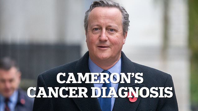 Former PM Lord Cameron was diagnosed with prostate cancer