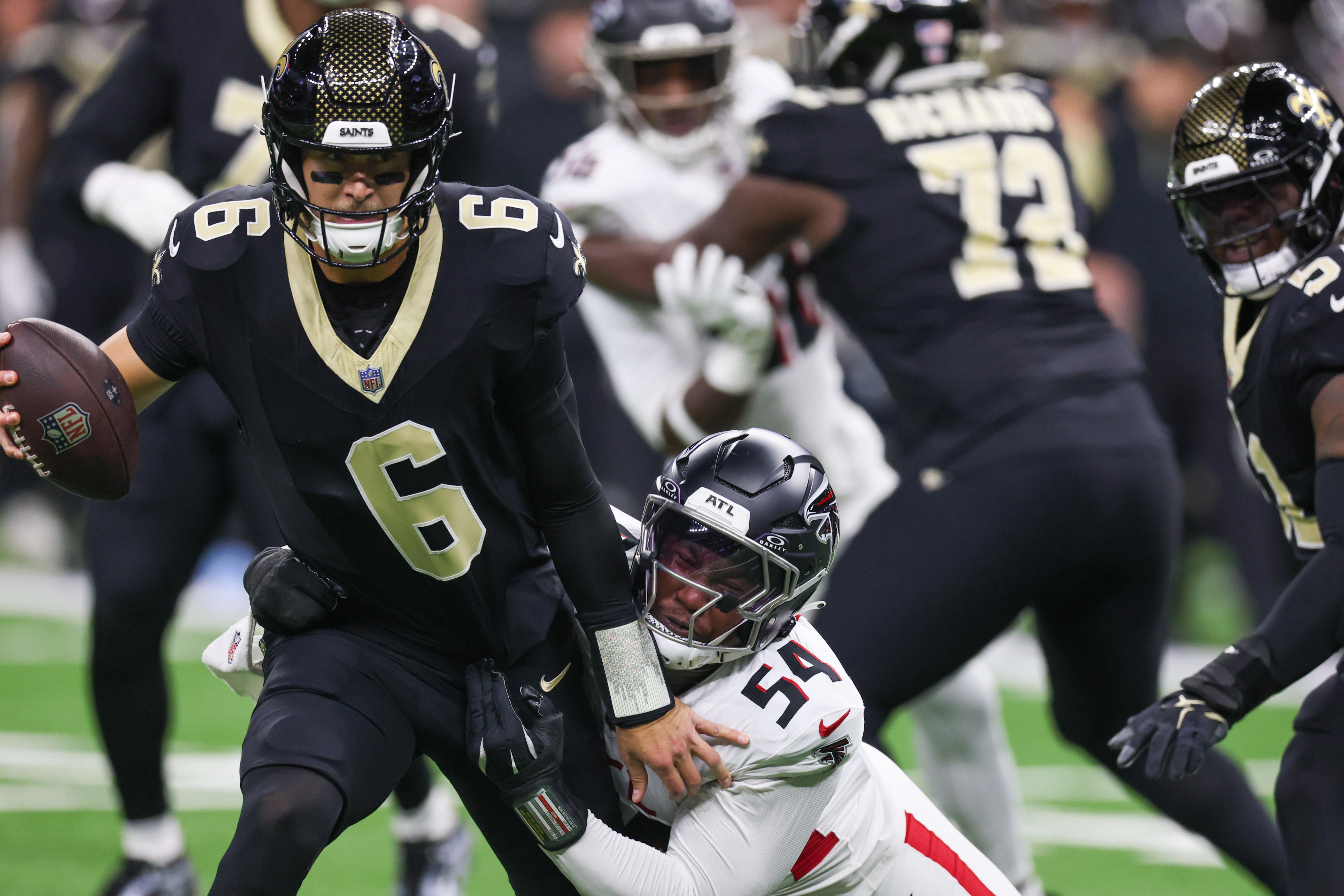 Falcons DT Brandon Dorlus (knee) out vs. Rams