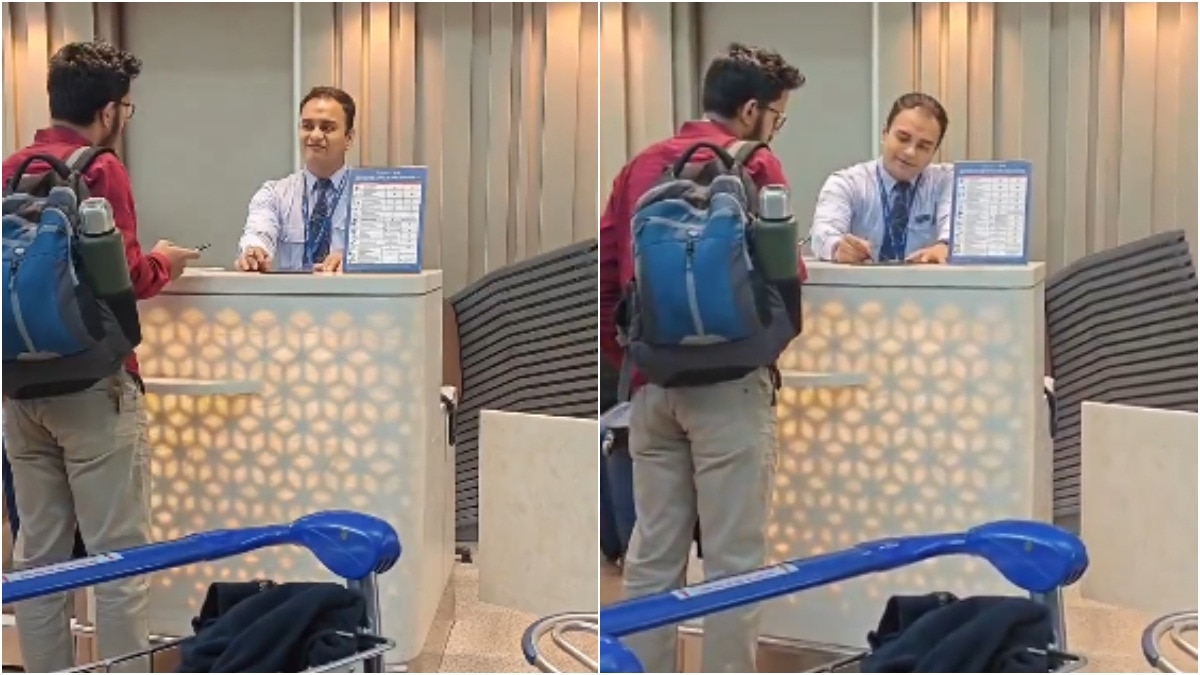 Video of IndiGo's specially-abled employee helping passenger gets loads ...