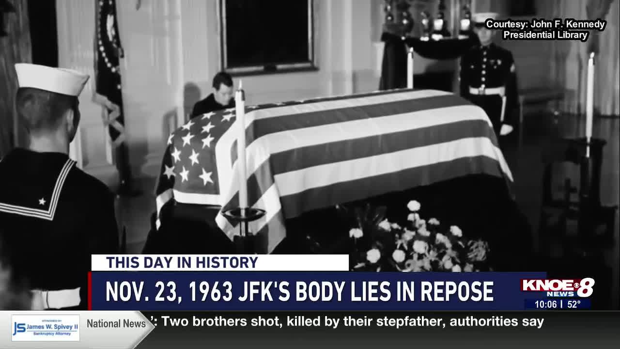 JFK was laid to rest in the White House on Nov. 23, 1963