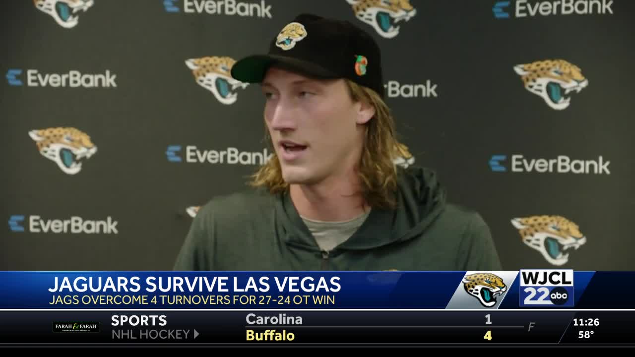 Lawrence throws 3 TD passes, Little kicks 52-yard FG in OT as Jaguars ...