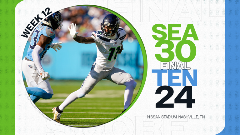 Seahawks defeat Titans 30-24 on the road for Week 12 victory