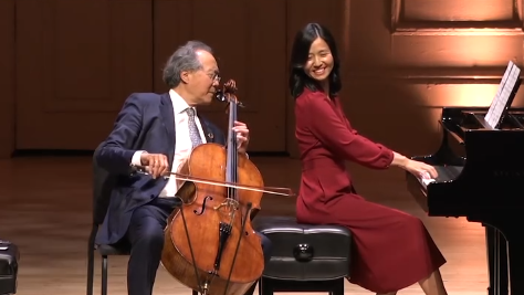 Boston mayor Michelle Wu performs duet with cellist Yo-Yo Ma
