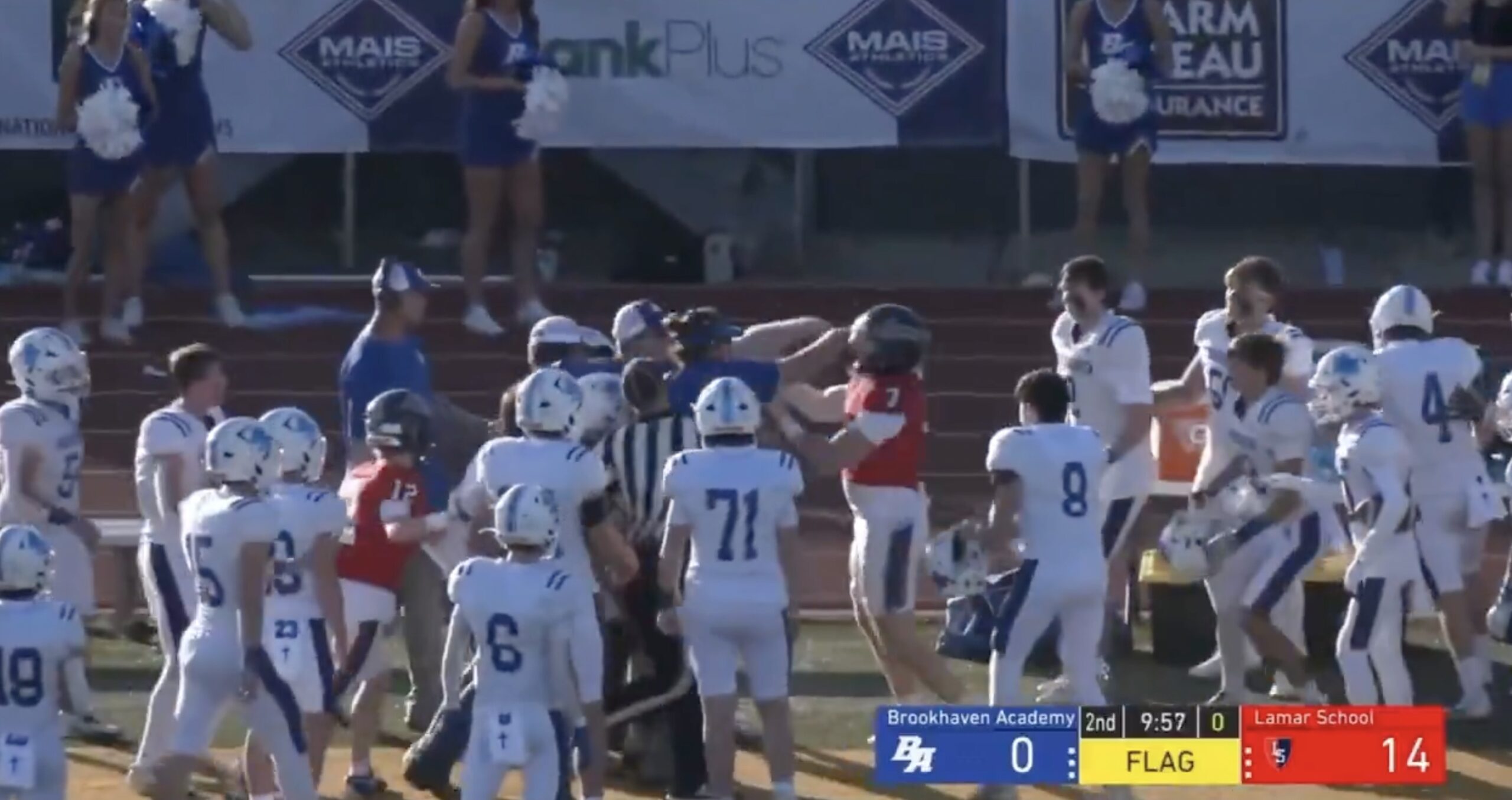 WATCH: Wild HS Football Brawl Goes Viral as Coach Gets Physical With ...