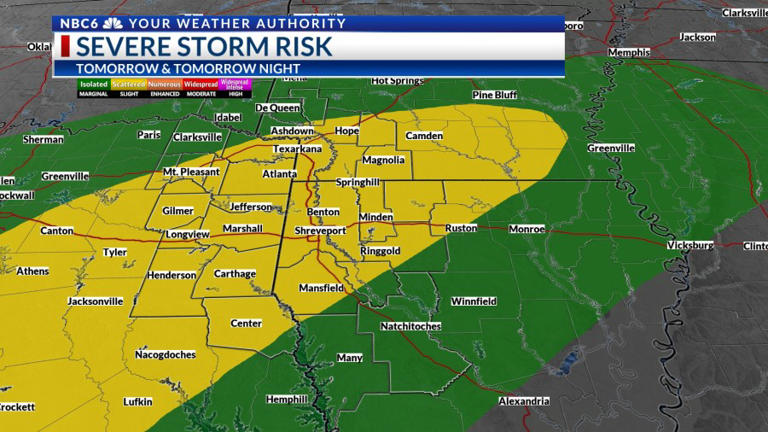 SEVERE storms possible Monday & Monday night