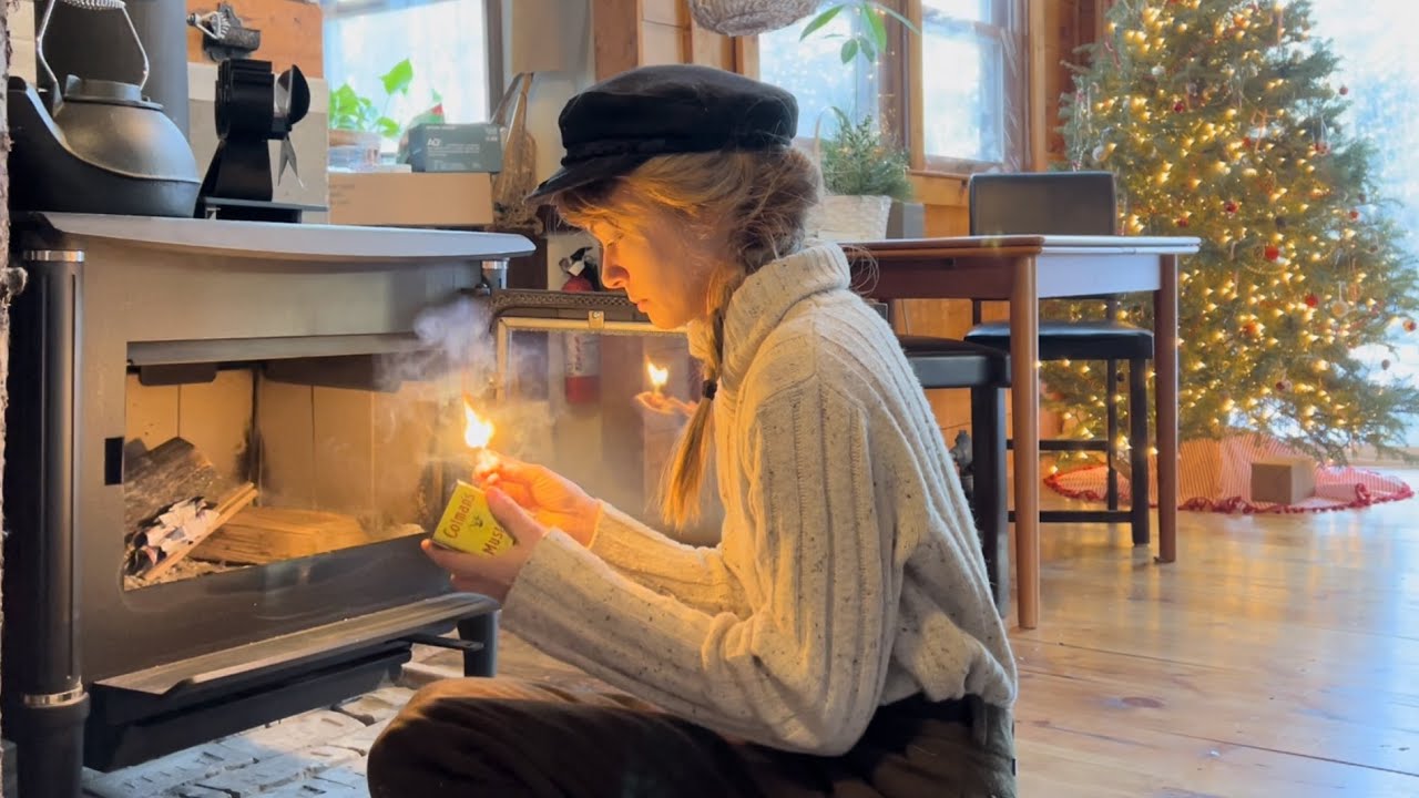 Braving -20°C: Heating my cottage with a new wood burning stove