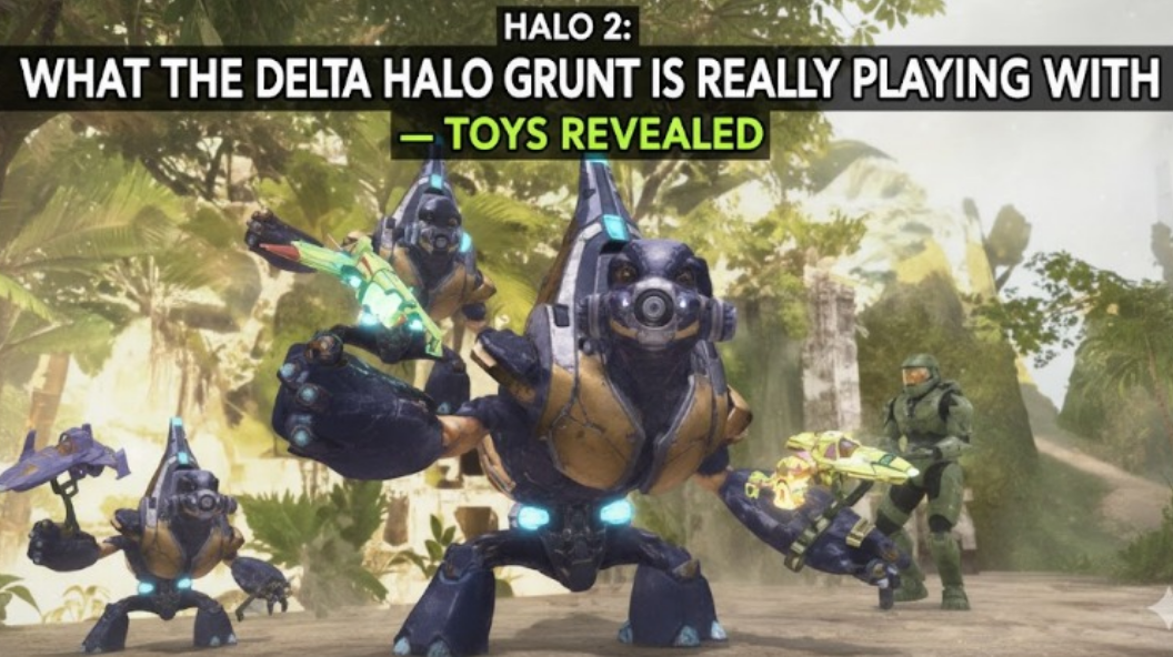 Halo 2: What the Delta Halo Grunt Is REALLY Playing With — Toys Revealed