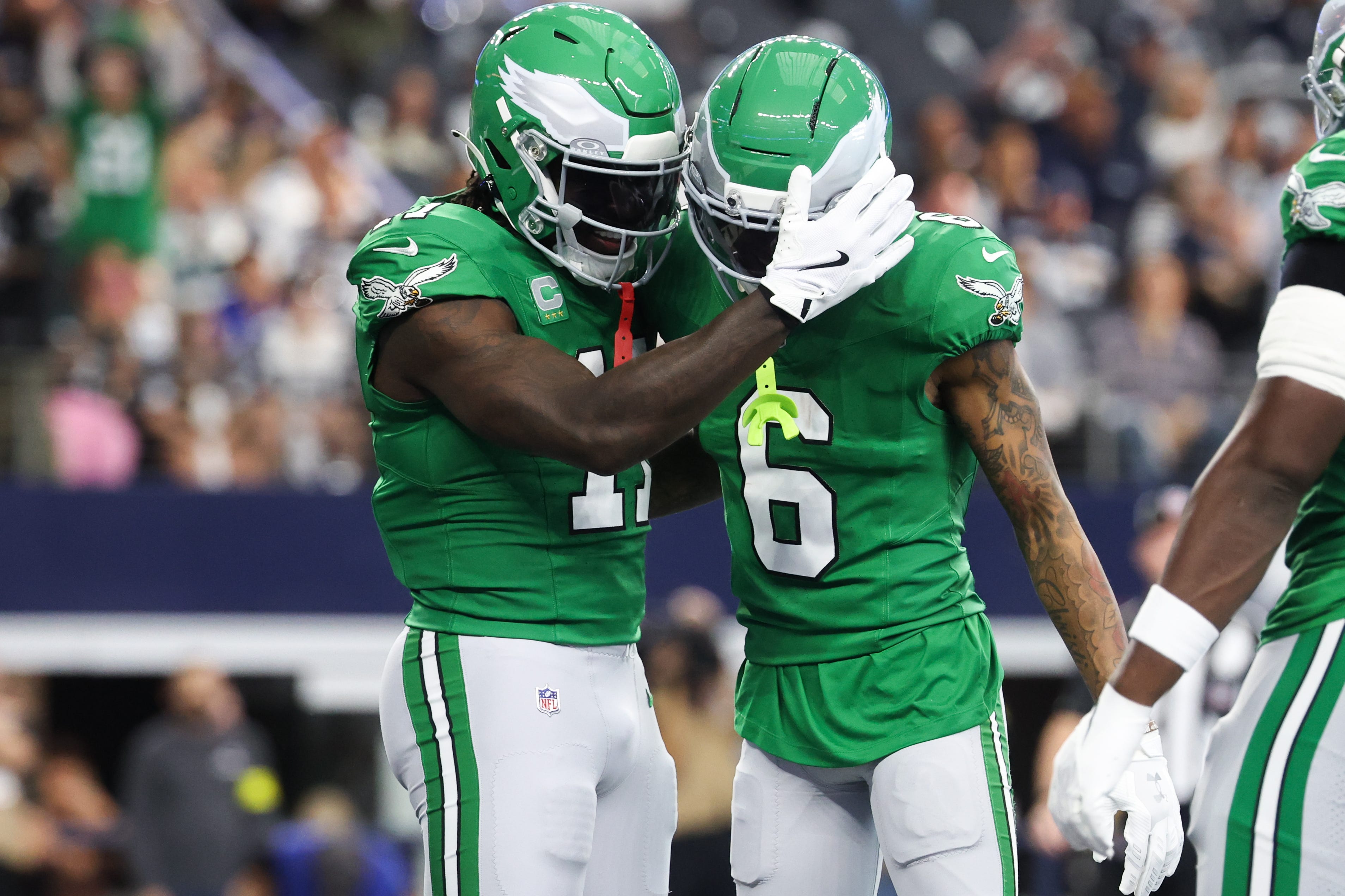 Eagles updated WR depth chart after AJ Brown trade
