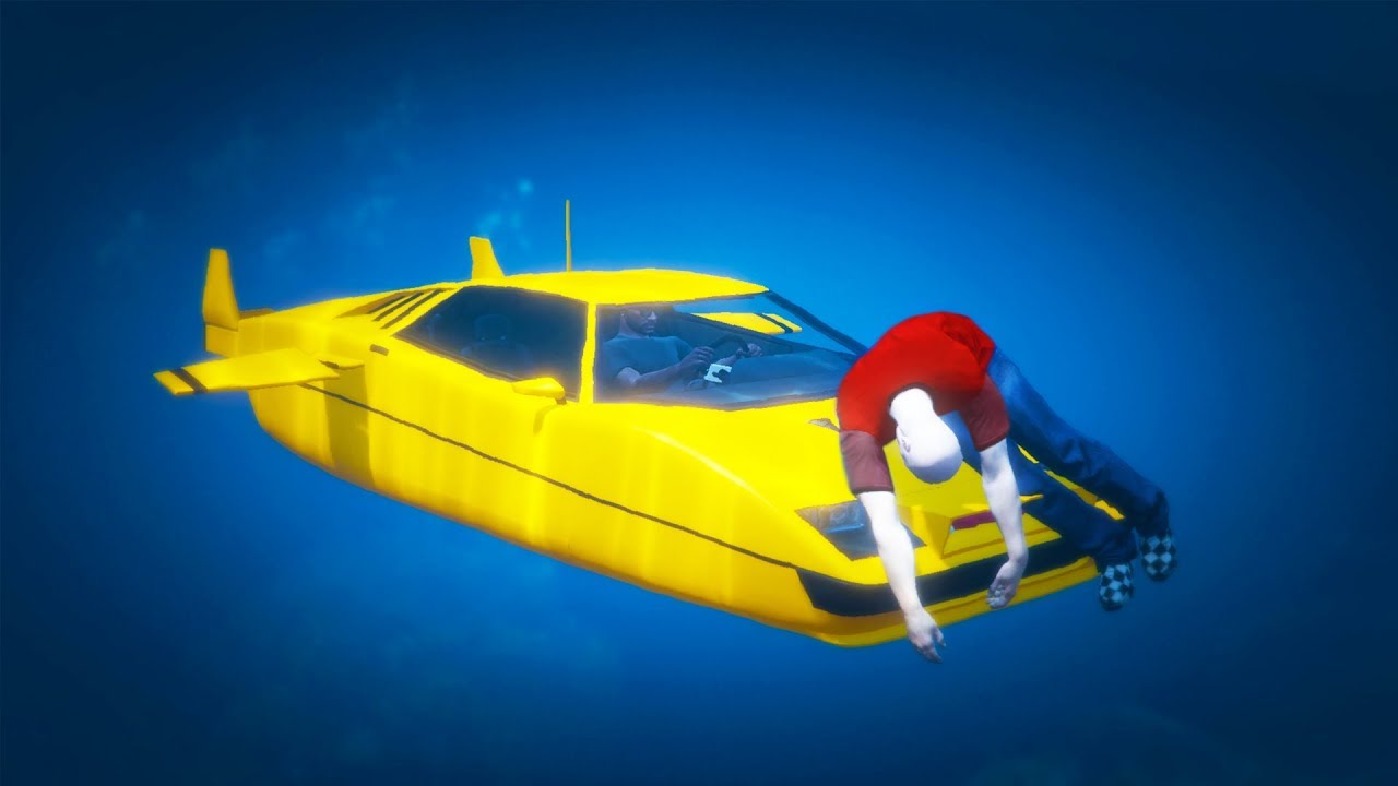 Kicking people out of my car while underwater | GTA thug life #228