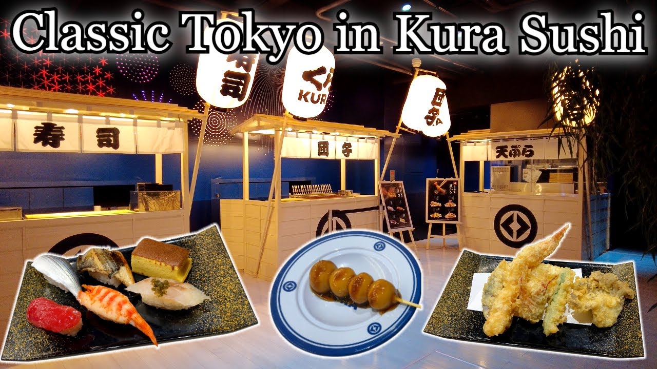 Experience Sushi, Tempura, and Dango at Little Edo Kura Sushi in Ginza
