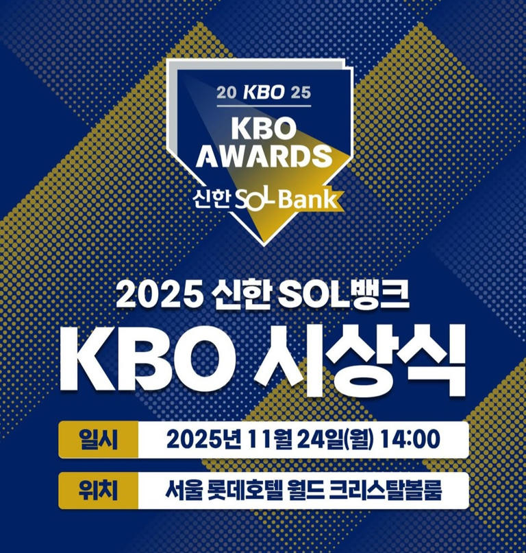 오늘 KBO MVP·신인상 시상식, 중계 어디서?