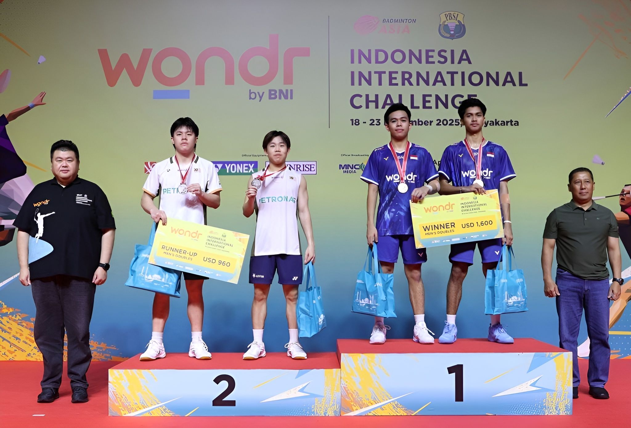 Duo Kidal Ganda Putra Indonesia Dominan, Malaysia Gigit Jari Nirgelar di Indonesia International ...