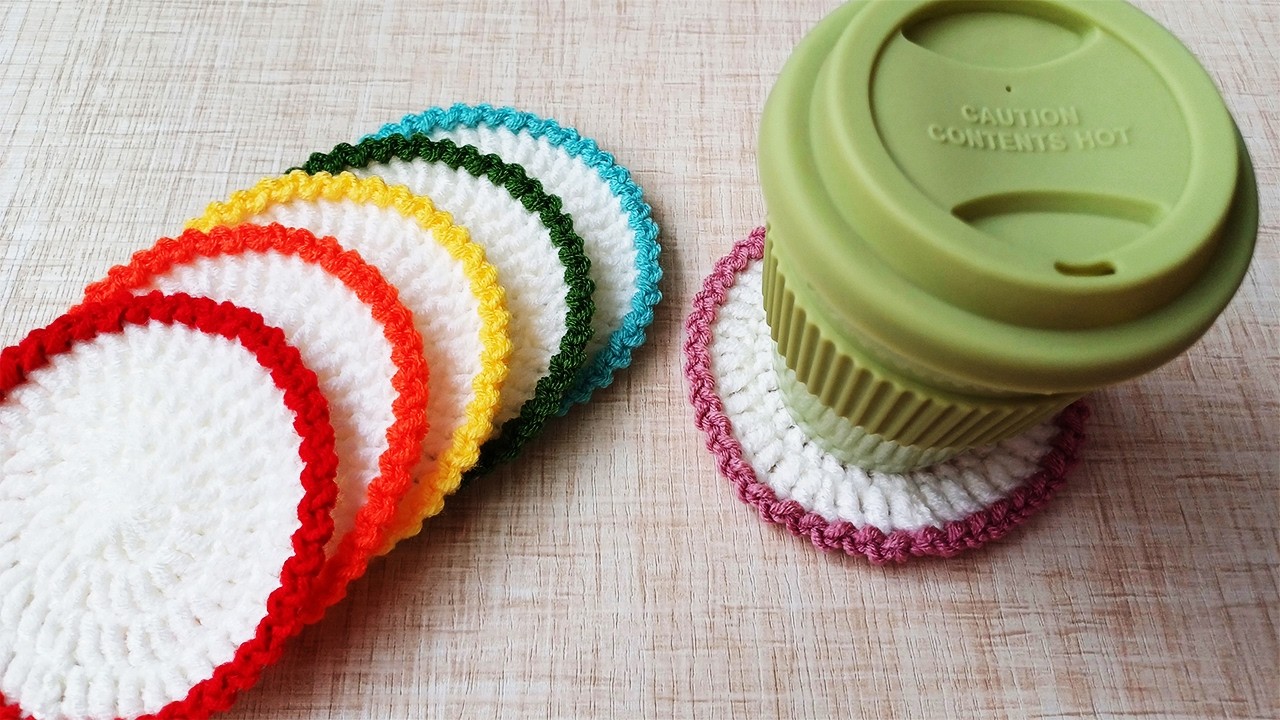 Colorful Coaster Crochet Tutorial for Cute and Attractive Designs