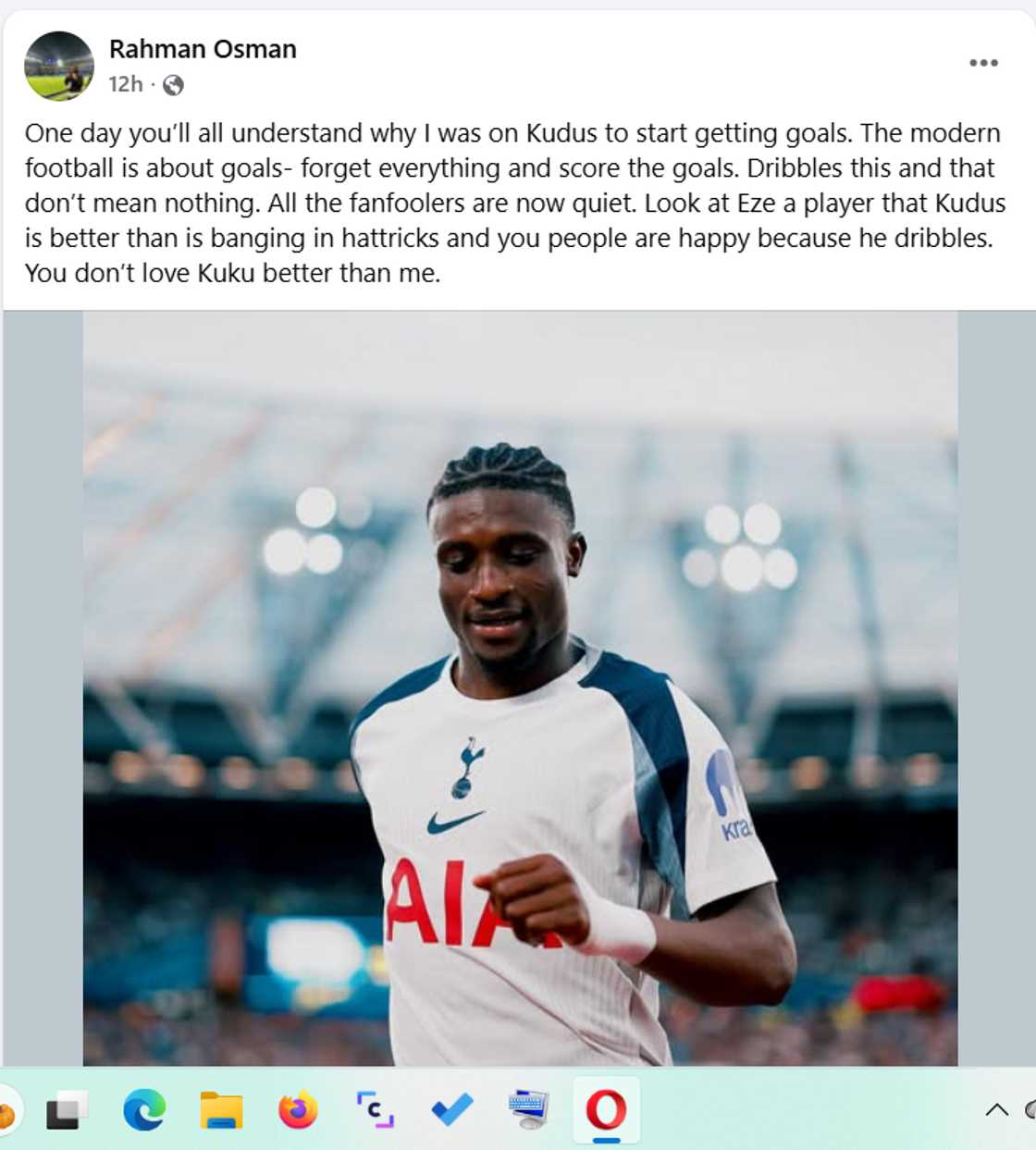 UK Ghanaian journalist slams Kudus’ goal drought and fans largely agree