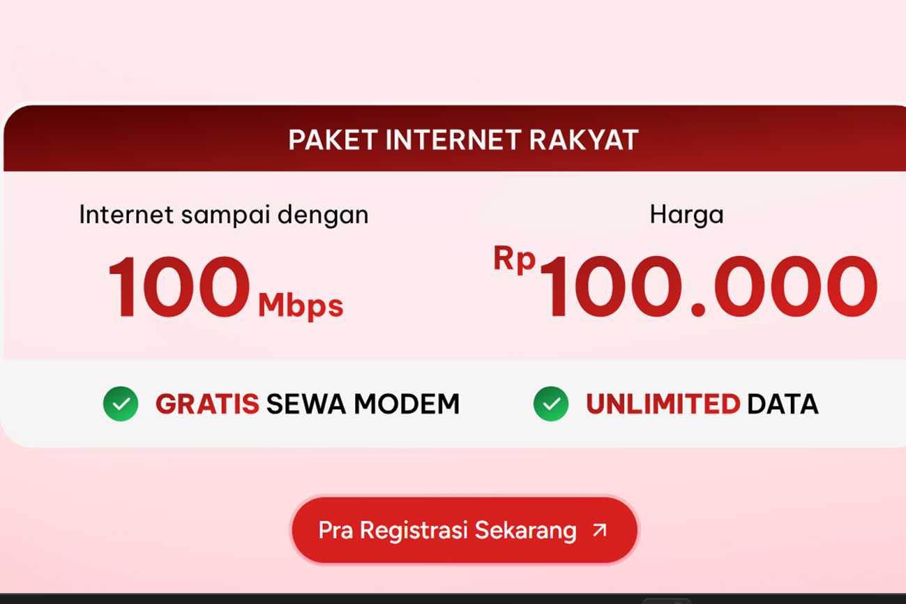 WIFI Punya Starlite, Ini Beda dengan Internet Rakyat 100 Mbps Rp 100 Ribu
