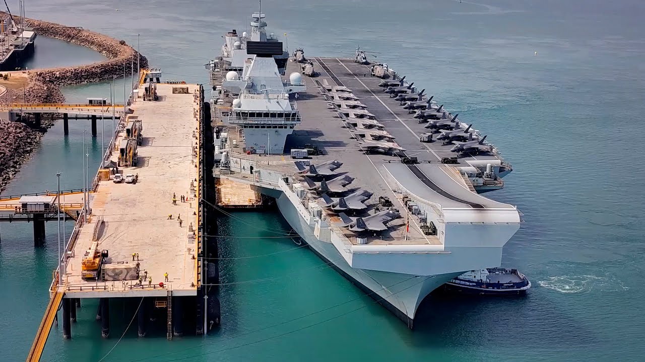 Royal Navy’s HMS Prince of Wales Makes Historic Port Call in Australia