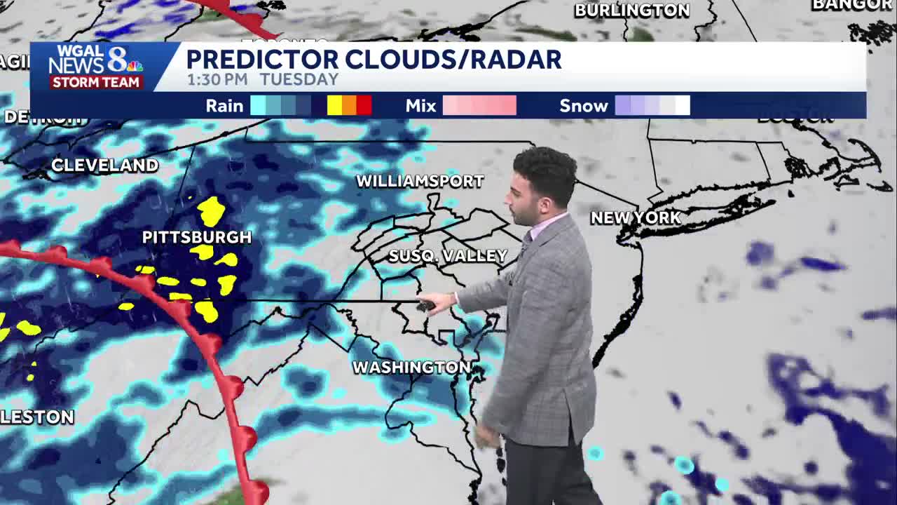 Mostly clear & calm overnight, tracking rain chances this holiday week