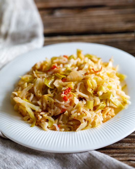 Λαχανόρυζο λεμονάτο με πιπεριά Φλωρίνης