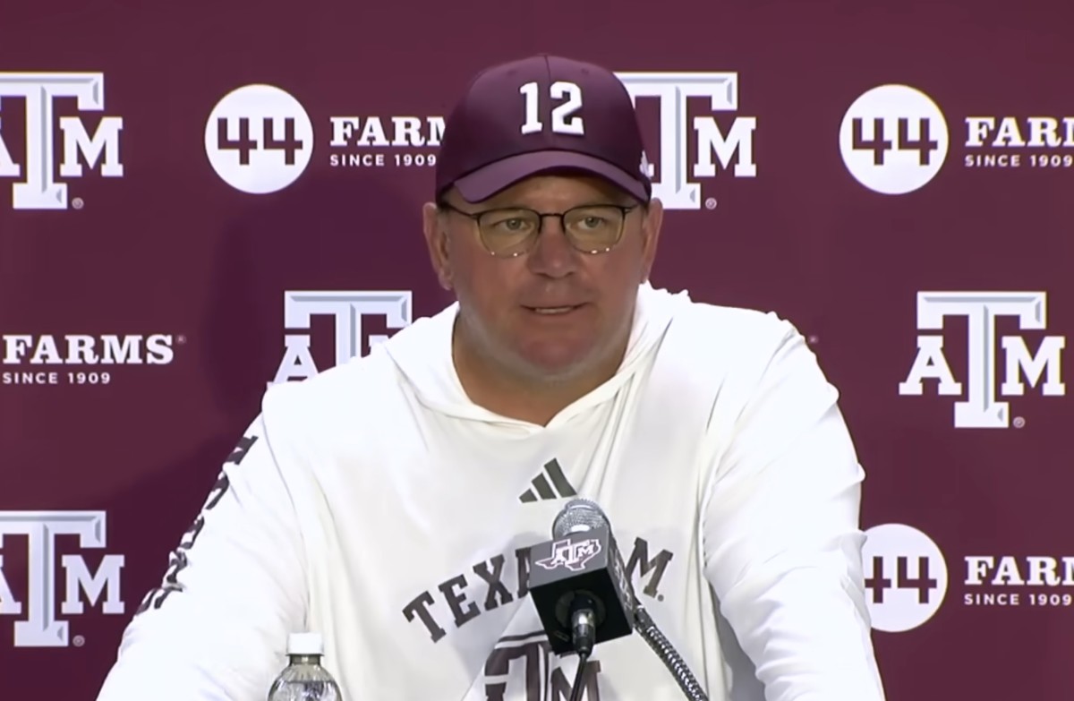 Texas A&M HC Mike Elko can't hide excitement for Texas Longhorns ...