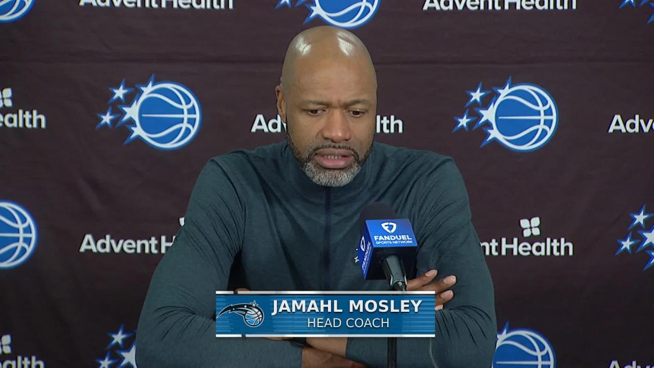 BOS 138, ORL 129: Magic coach Jamahl Mosley Postgame Media Availability