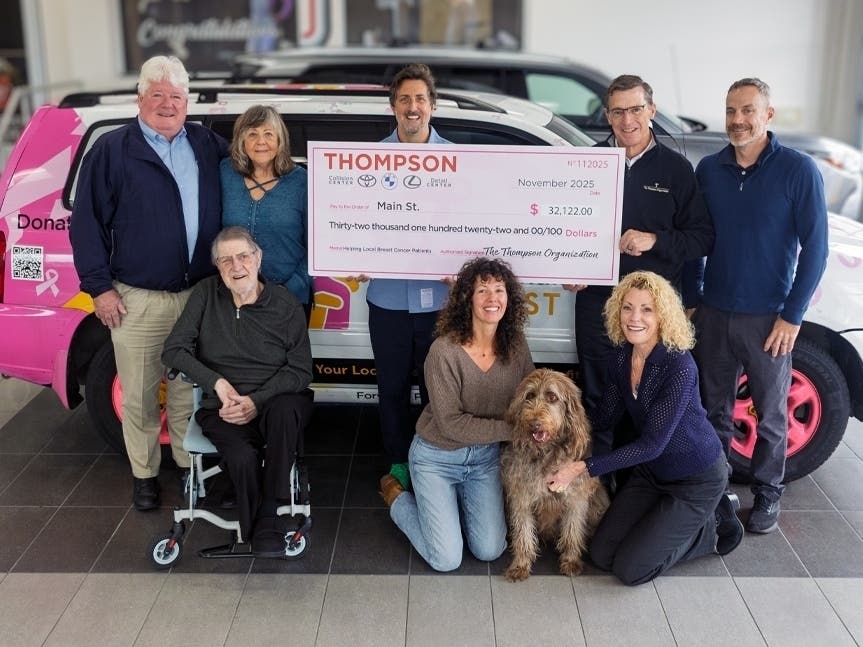 Thompson Donates More Than $32K To Battle Cancer In Bucks Co.