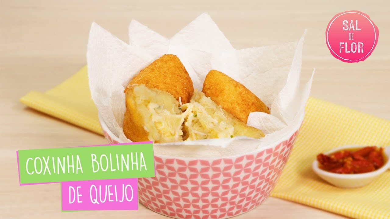 Coxinha bolinha de queijo | Sal de flor