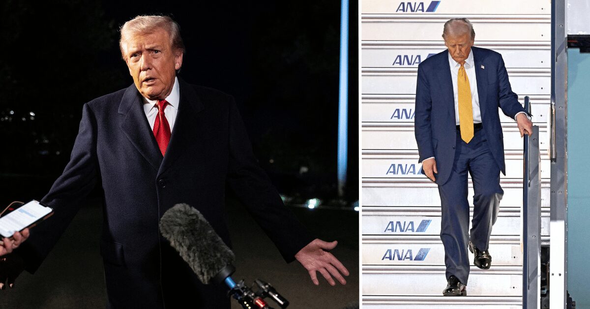 Trump’s stair struggles and dragging leg fuel health concerns