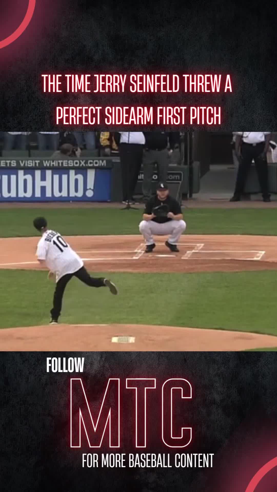 That was a very Kramer first pitch from Jerry #MLB #baseball #mlbtikt